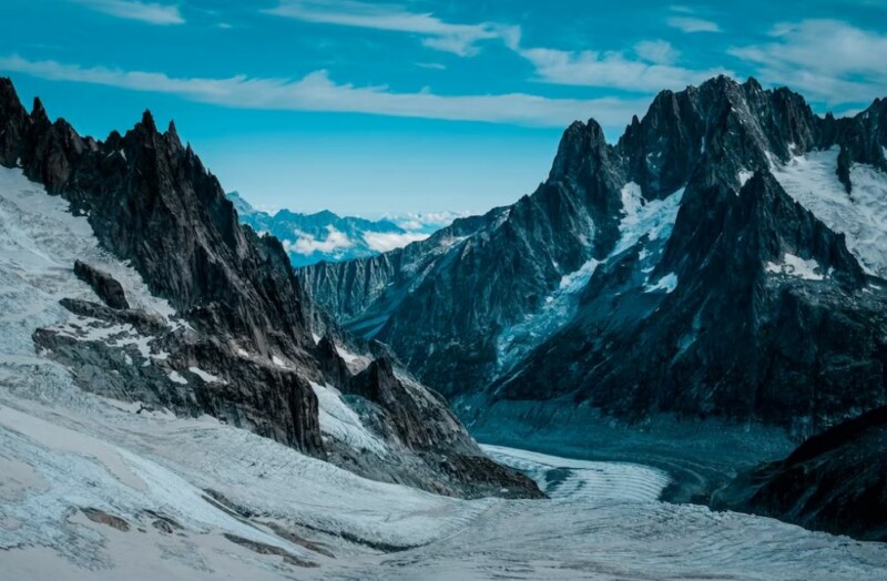 Alaska Zeit Berge Schnee